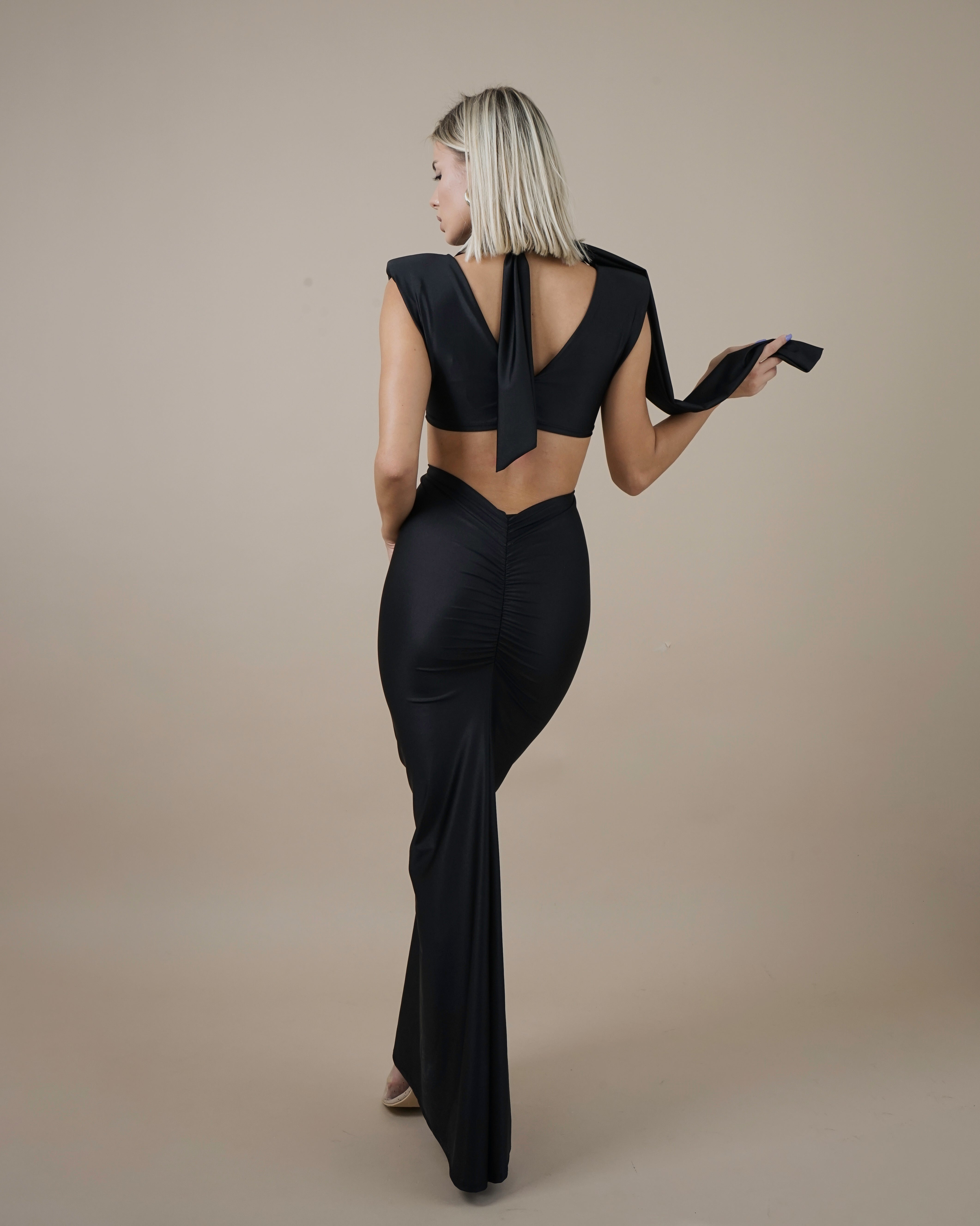 Twist Dress Black Garderobe