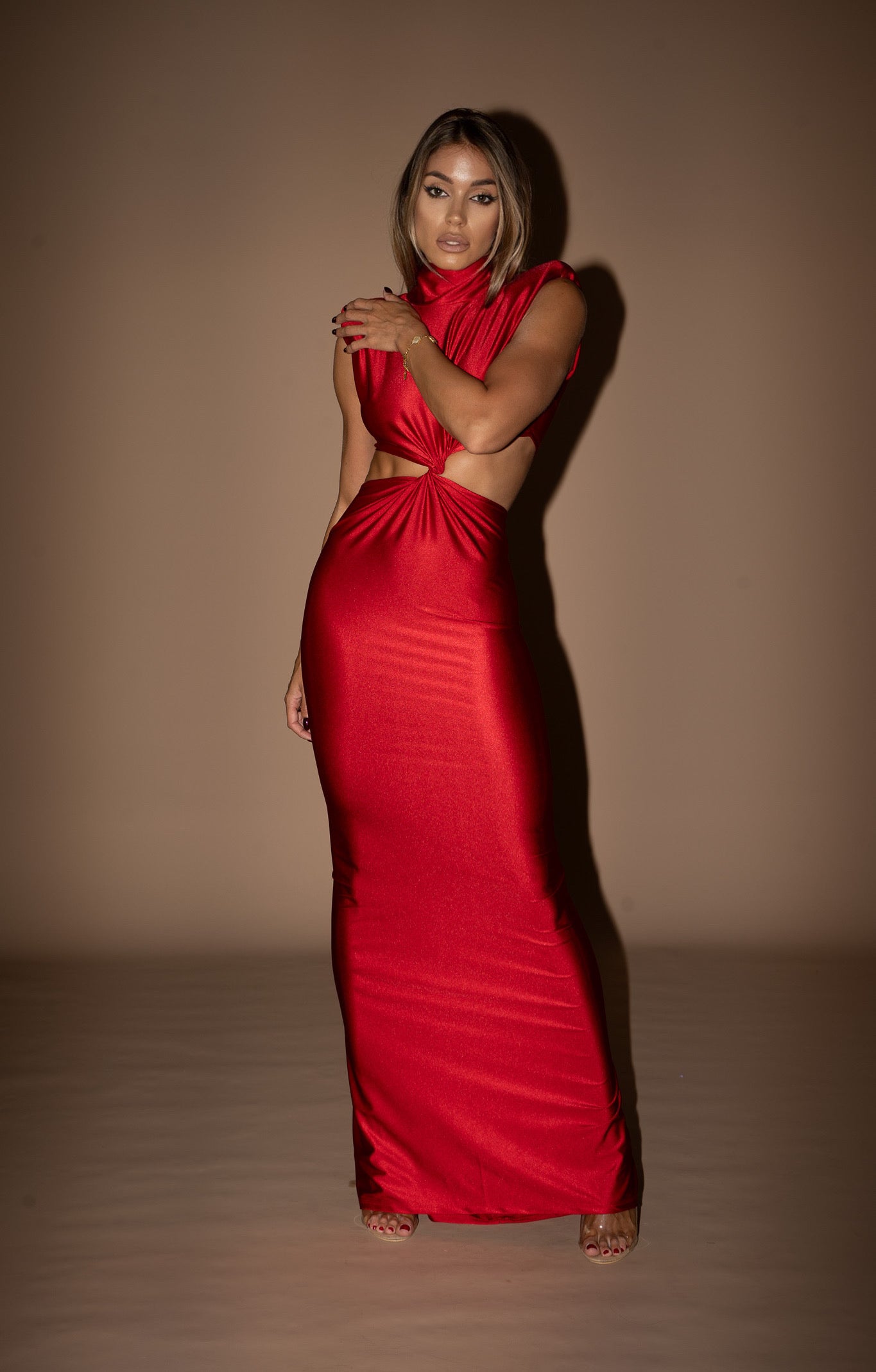 Twist Dress Red Garderobe